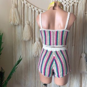 Bare Moon | Swim | Macrame Multi Color Swim Cover Up Set | Poshmark